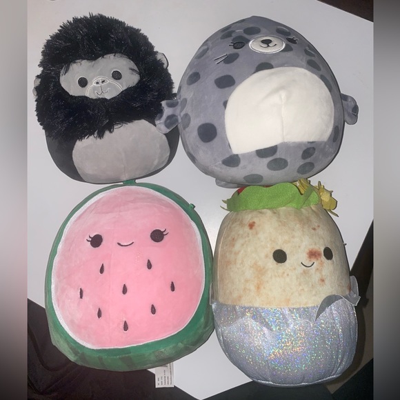 Squishmallows | Toys | Squishmallows 3 Nwot Nwt Watermelon Gorilla Seal ...